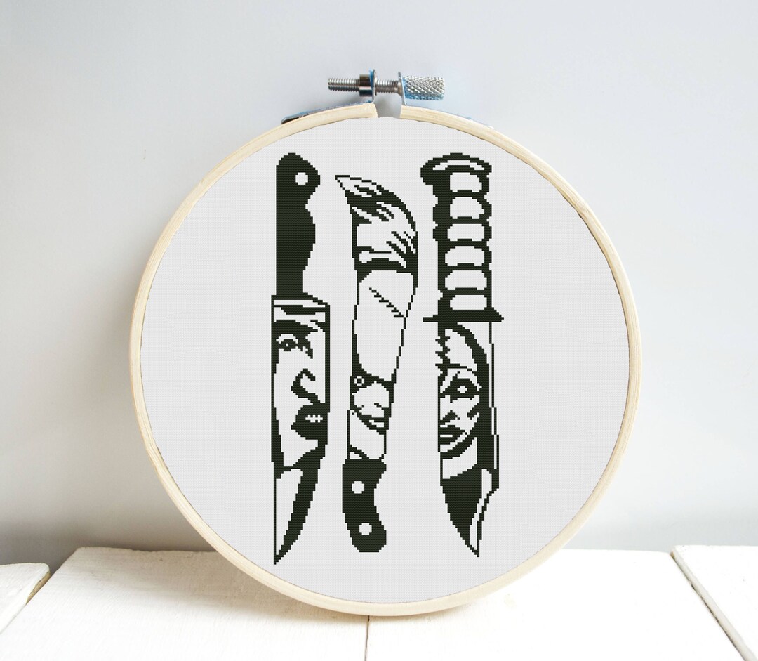 Weapons of Maniacs 2 Cross Stitch Pattern DMC Needlepoint Embroidery ...