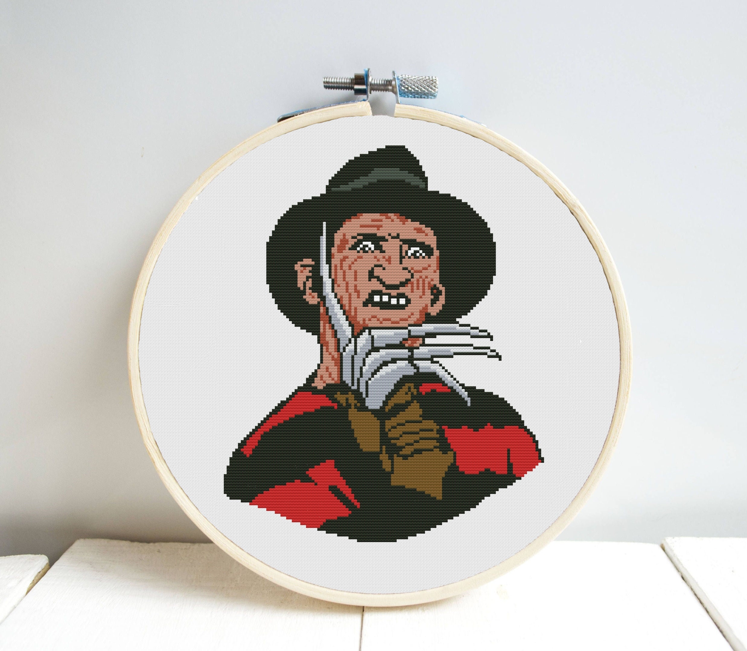 Freddy Cross Stitch Pattern DMC Chart Two Color Variations Needlepoint ...