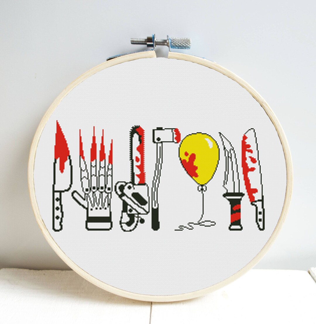 Weapons of Maniacs Cross Stitch Pattern DMC Chart Two Color - Etsy