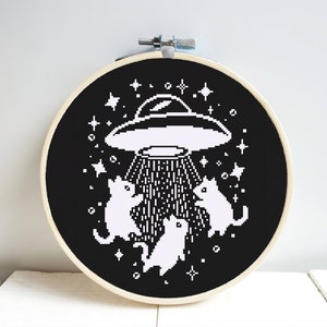 Catnapping Cross Stitch Pattern DMC Chart Two Color Variations ...