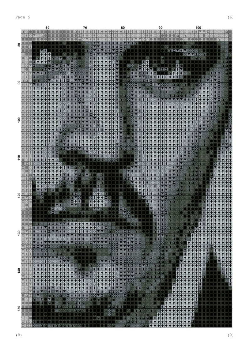 Johnny Depp Cross Stitch Pattern DMC Chart Two Color - Etsy