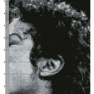 Michael Jackson Cross Stitch Pattern DMC Chart Two Color Variations ...