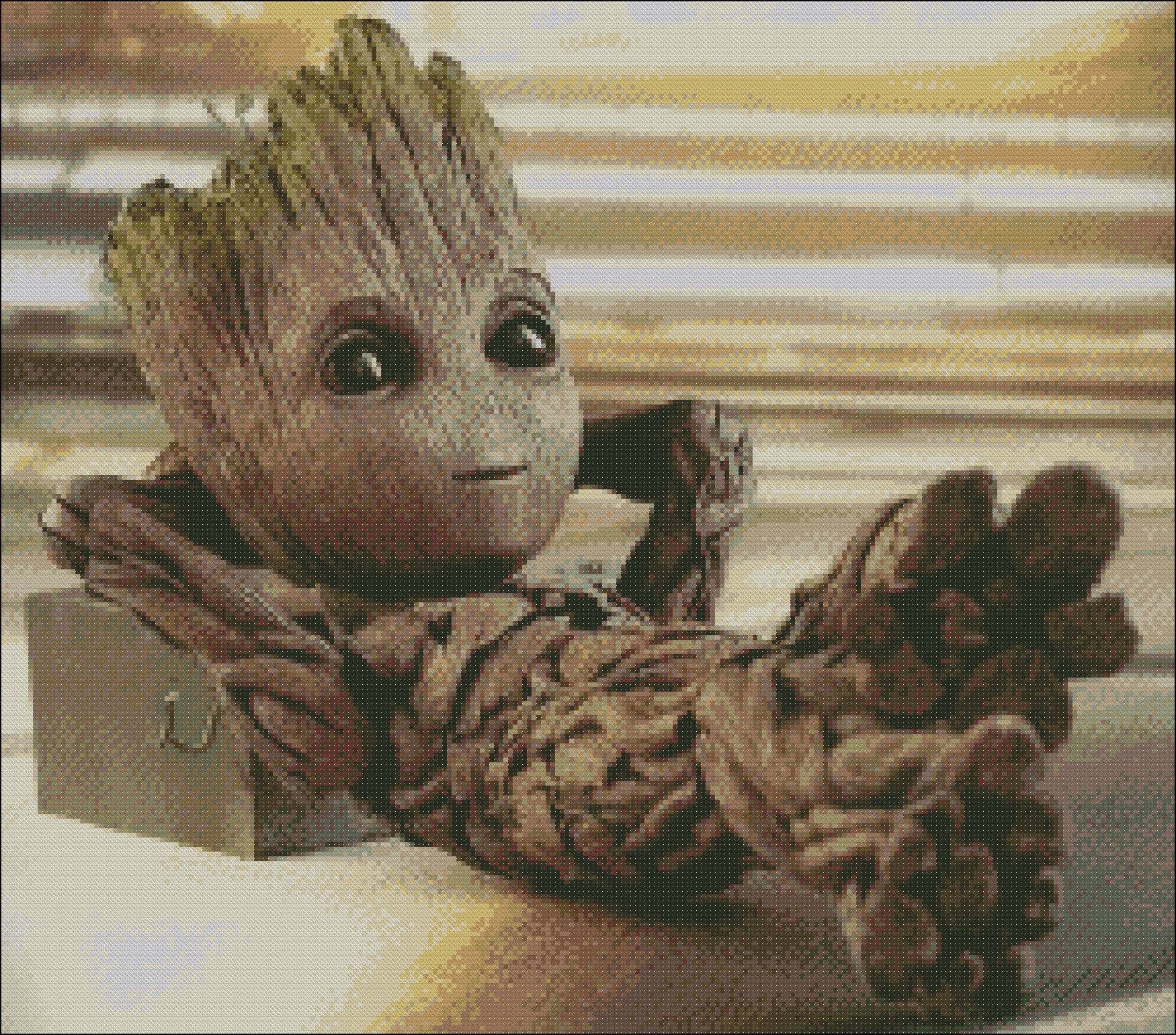 Groot Cross Stitch Pattern DMC Chart Two Color Variations Needlepoint ...