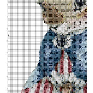 Victorian Rabbit Cross Stitch Pattern DMC Chart Two Color Variations ...