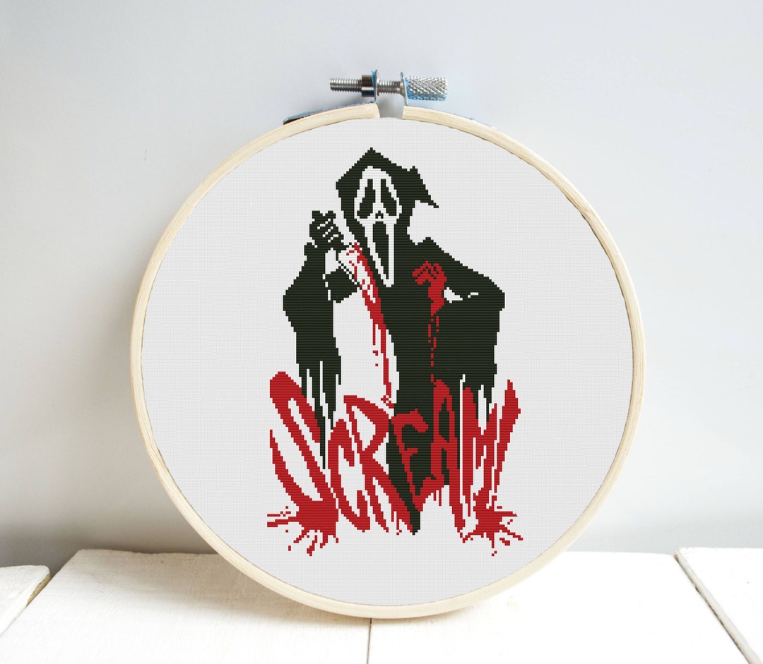 All You Need is Scream Cross Stitch Pattern DMC Chart Two Color ...