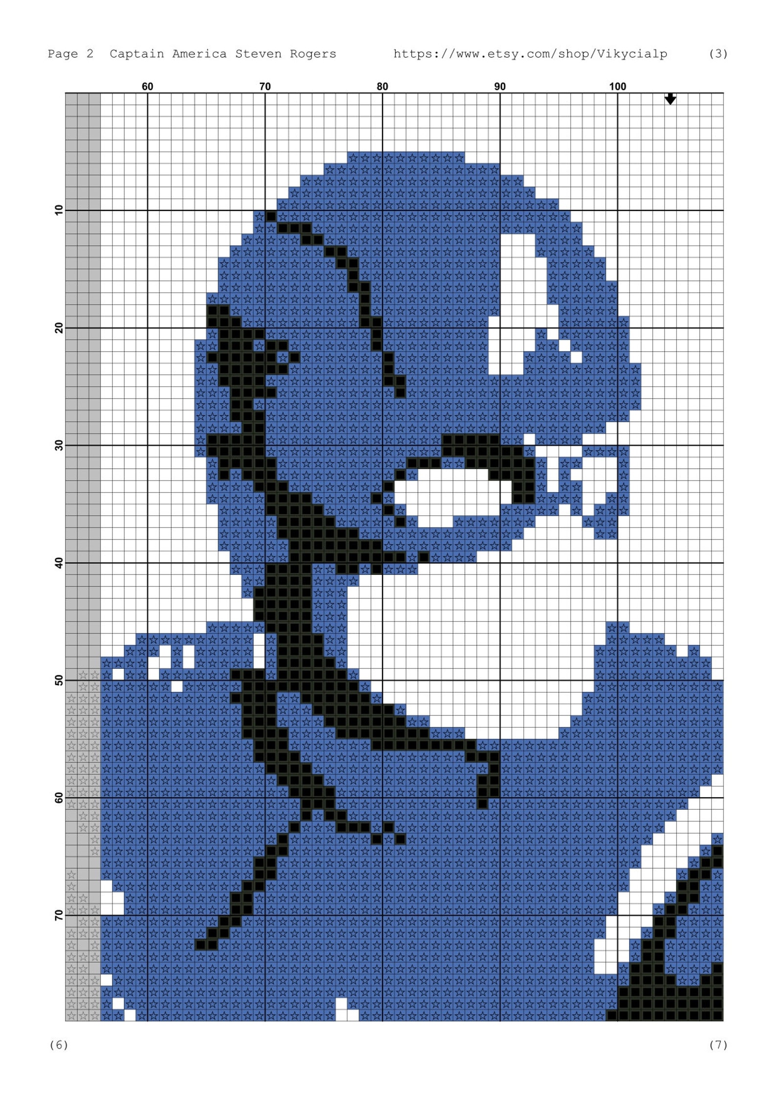 Superheroes Cross Stitch Pattern DMC Chart Twocolor Variations - Etsy