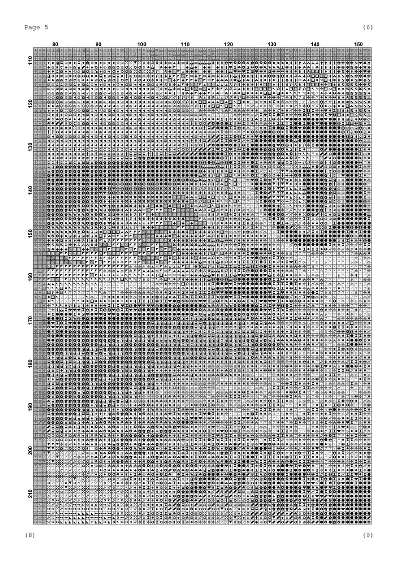 Rainbow Cat Cross Stitch Pattern DMC Chart Two Color | Etsy