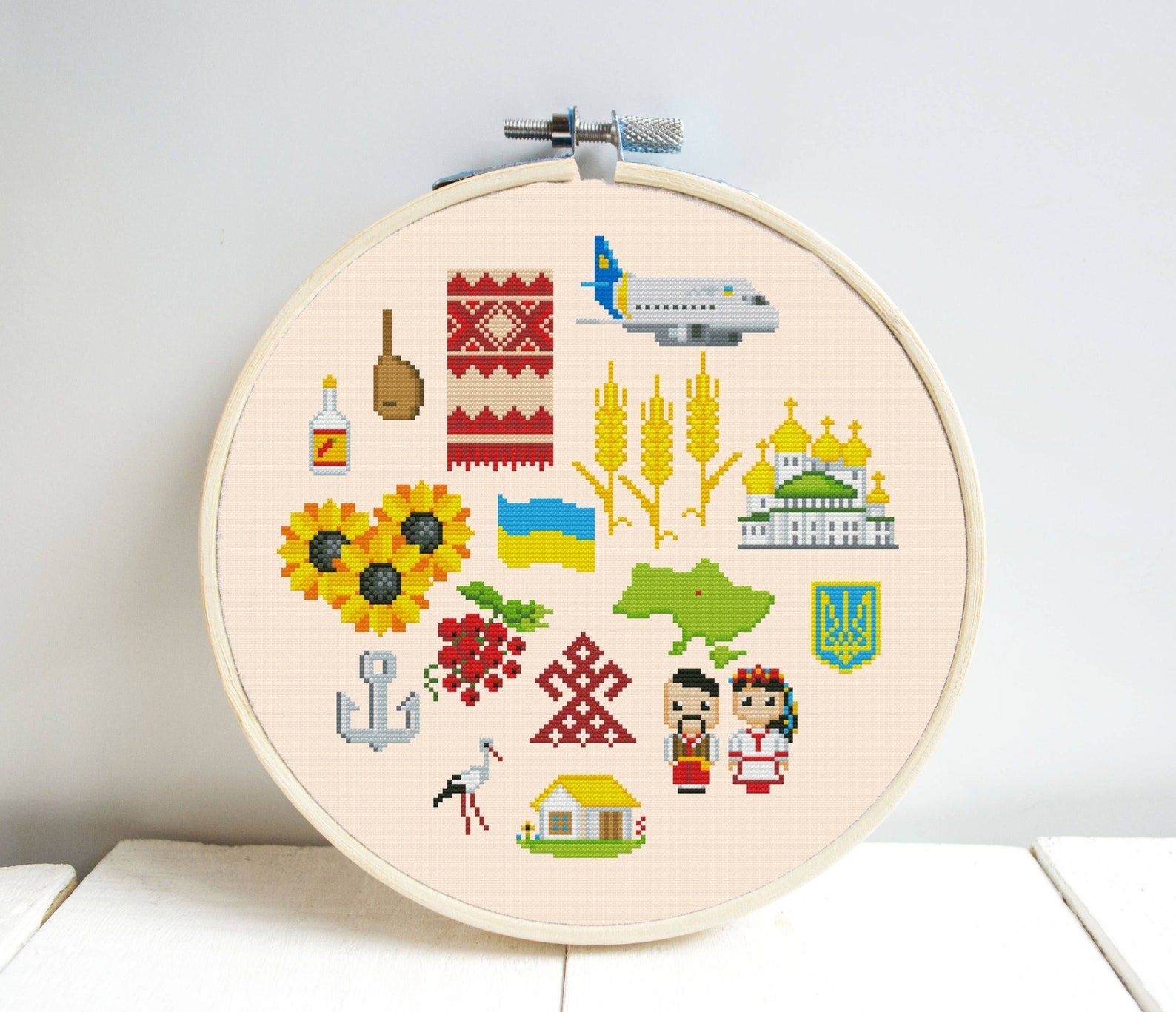 Ukraine Sampler Cross Stitch Pattern DMC Chart Needlepoint - Etsy