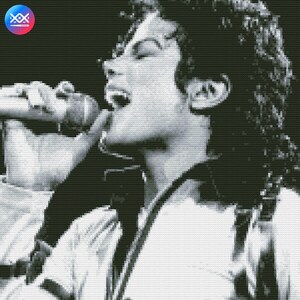 Michael Jackson Cross Stitch Pattern DMC Chart Two Color Variations ...