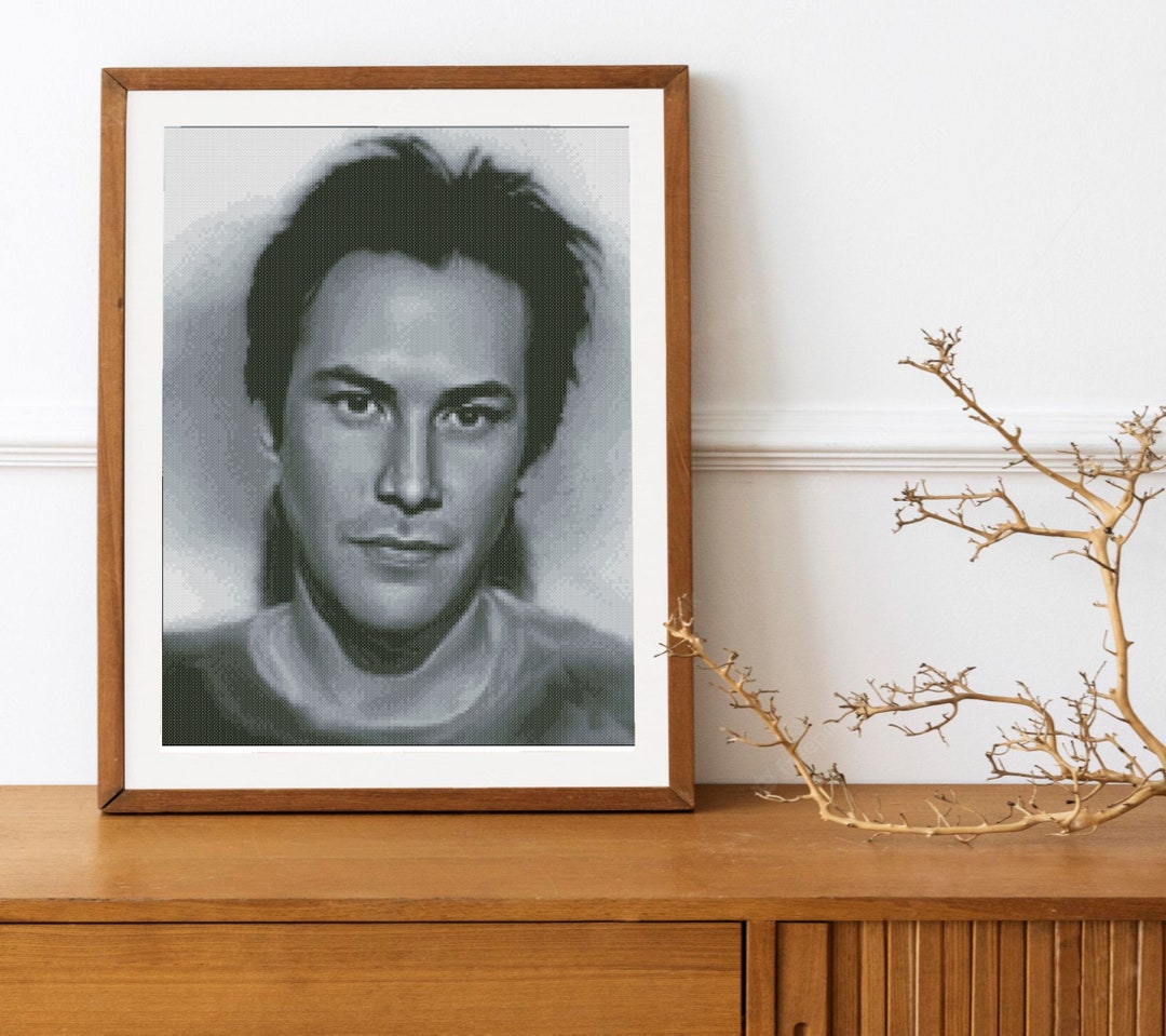 Keanu Reeves Cross Stitch Pattern DMC Chart Two Color Variations ...