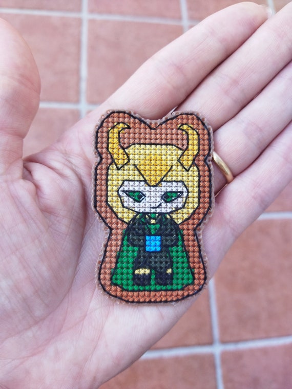 MINI Loki Cross Stitch Pattern DMC Chart Two Color Variations - Etsy
