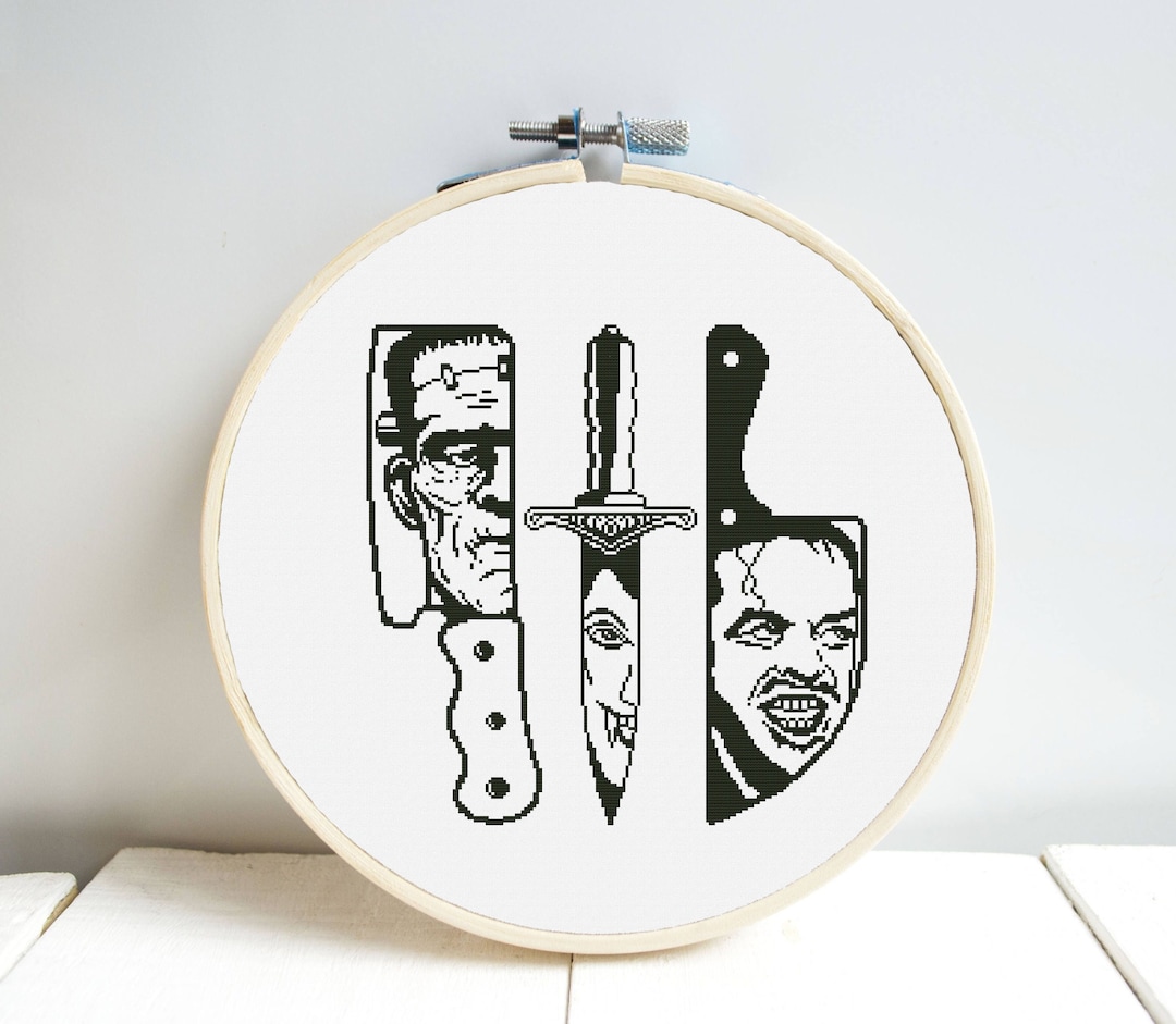 Weapons of Maniacs 3 Cross Stitch Pattern DMC Needlepoint Embroidery ...