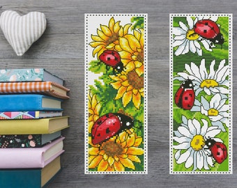 Inside Out Cross Stitch Pattern DMC Chart Two Color Variations ...