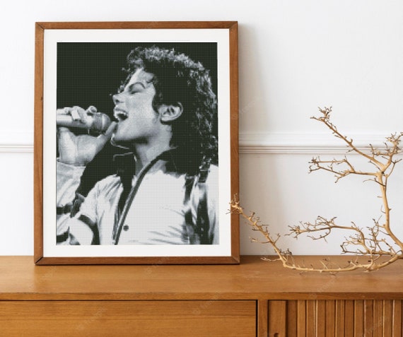 Michael Jackson Cross Stitch Pattern DMC Chart Two Color - Etsy
