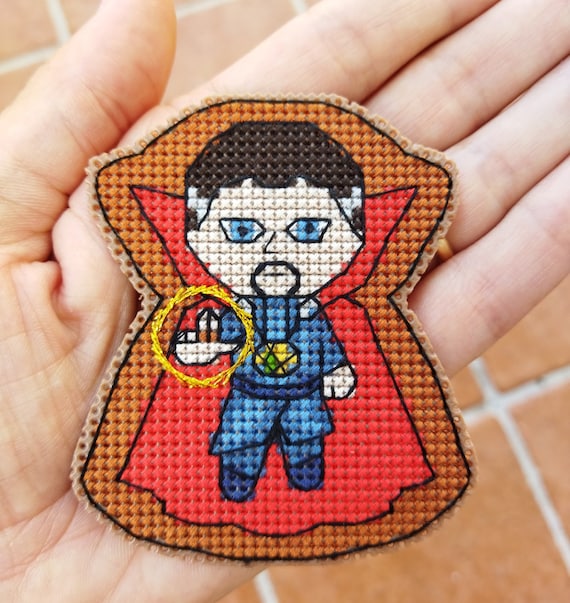 MINI Doctor Strange Cross Stitch Pattern DMC Chart Two Color - Etsy