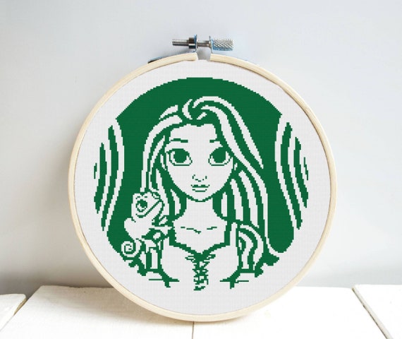 Tangled Cross Stitch Pattern DMC Chart Needlepoint Embroidery - Etsy