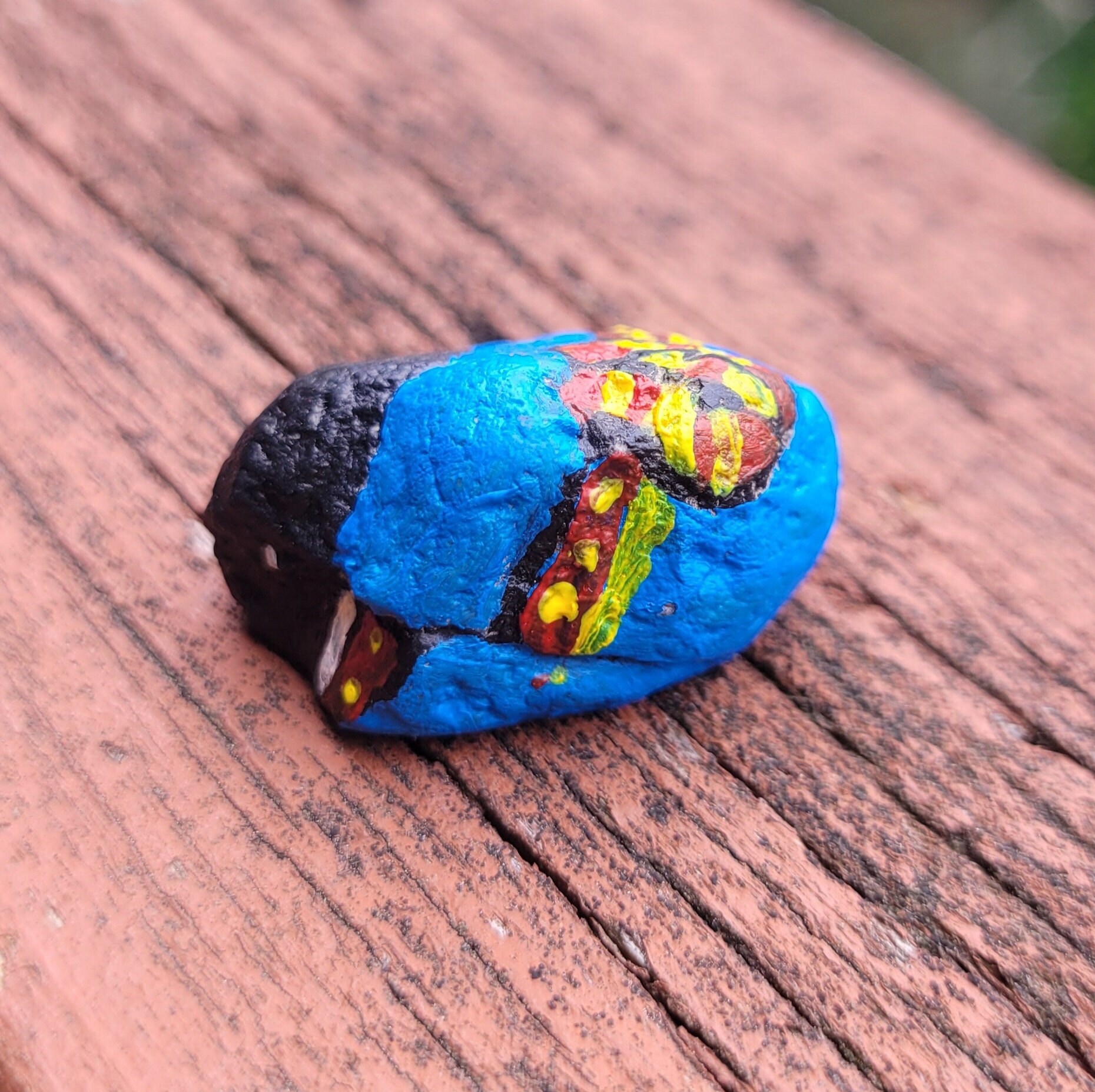 La Llorona Weeping Lady weeping Buddha Inspired OOAK Painted Rock - Etsy