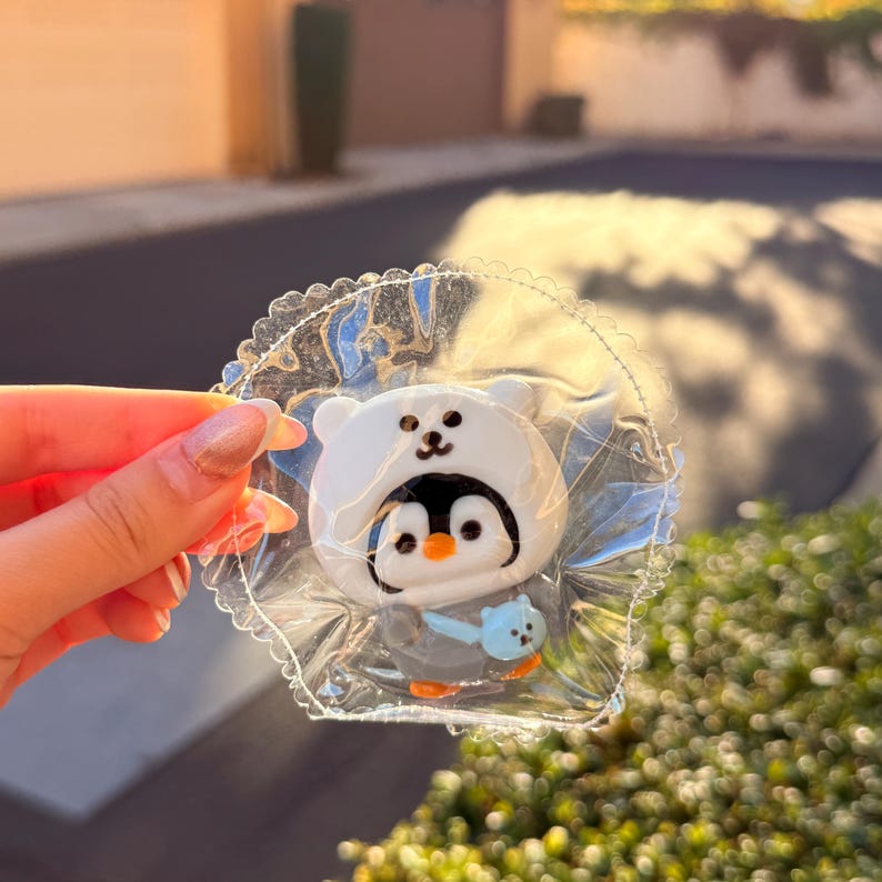 Penguin Taba Squishy Toy Keychain | Soft Slow Rising Silicone Squishy ...