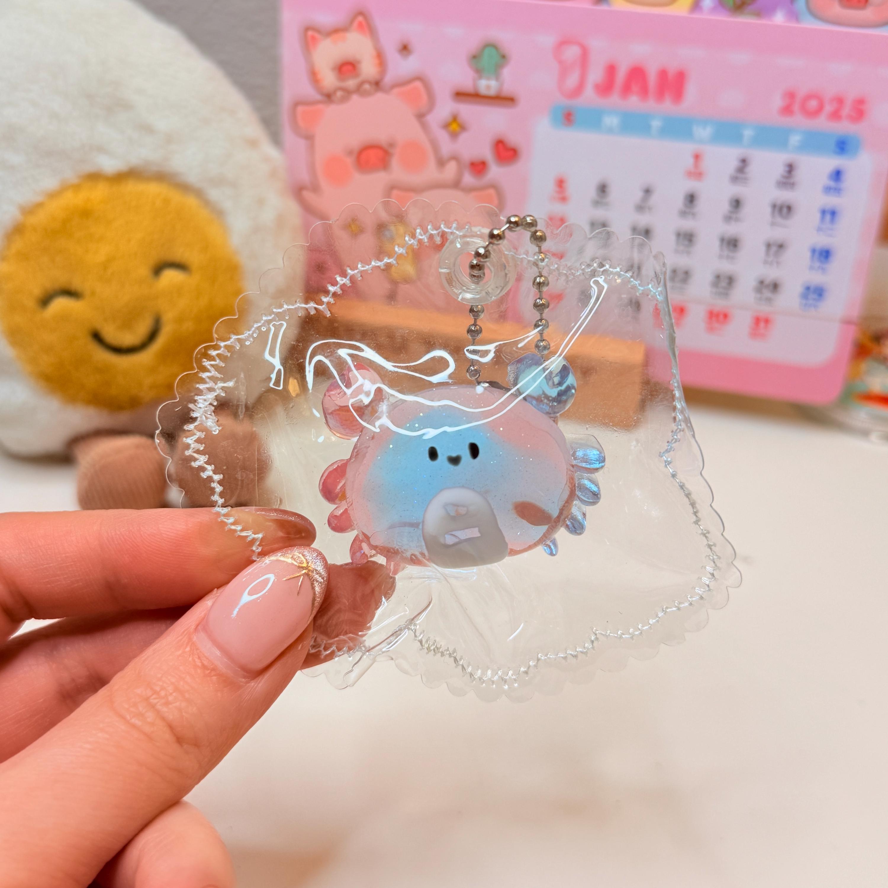 Mini Axolotl Starfish Crab Taba Squishy Toy Keychain | Soft Slow Rising ...