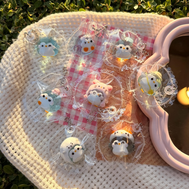 Mini Penguin Taba Squishy Toy Keychain | Soft Slow Rising Silicone ...