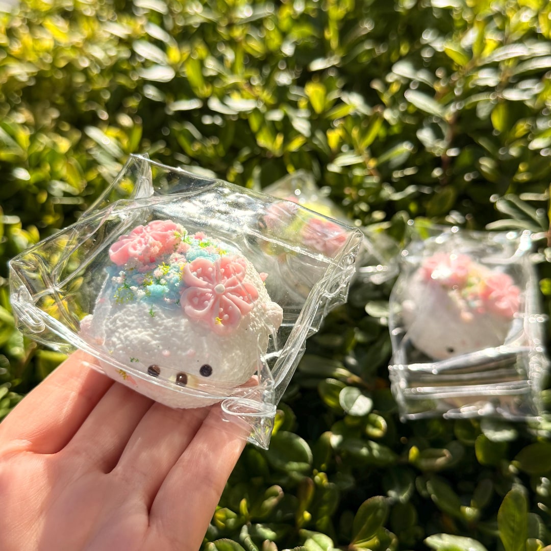 Cherry Blossom Seal Taba Squishy Toy Keychain | Soft Slow Rising ...