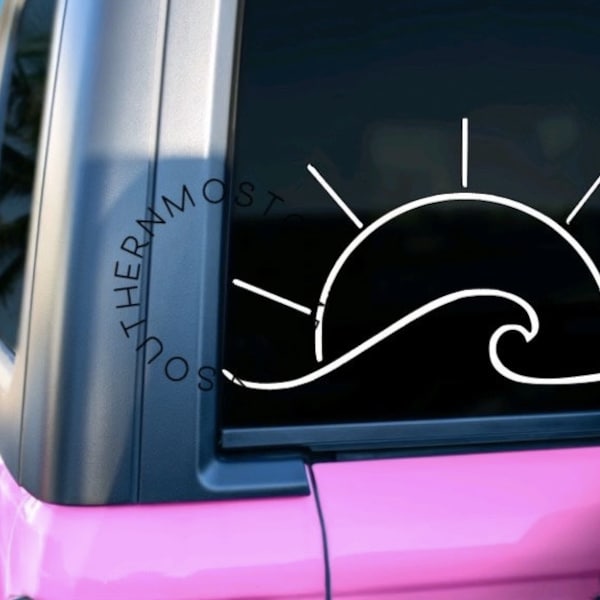 Sunset Truck Decal - Etsy
