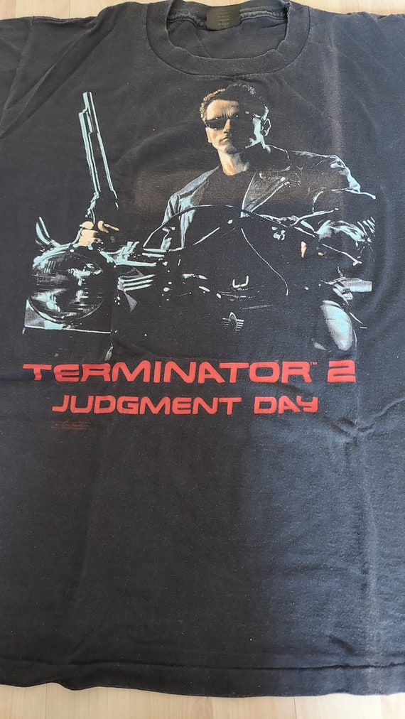 Vintage Terminator 2 Judgment Day movie shirt 90s siz… - Gem