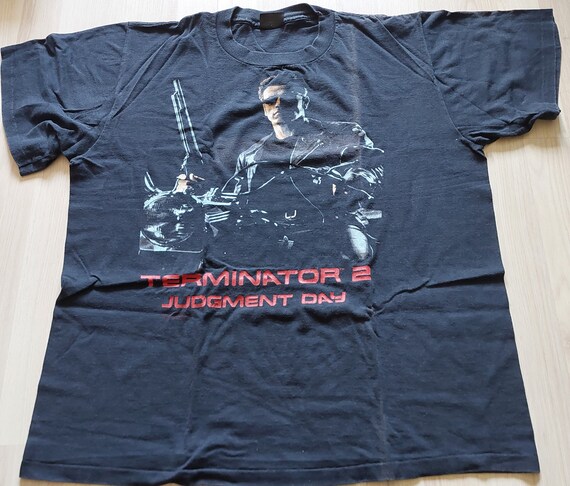 Vintage Terminator 2 Judgment Day movie shirt 90s siz… - Gem