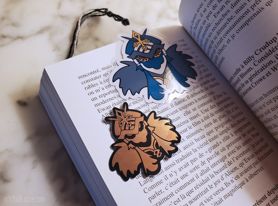Set Sticker and Bookmark Fatui Harbinger Capitano - Etsy