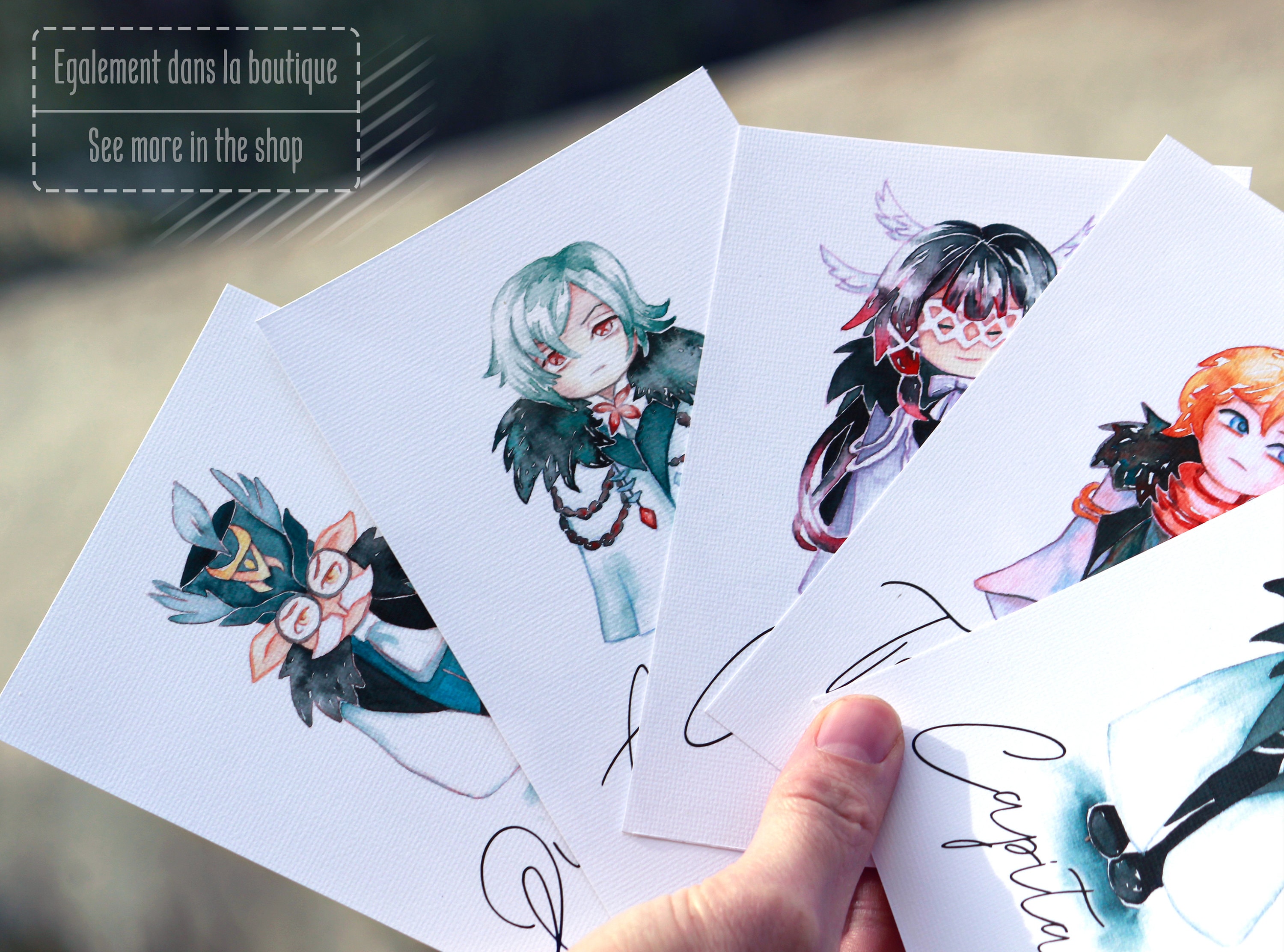 Mini Print, La Signora From Genshin Impact, Watercolor Illustration ...