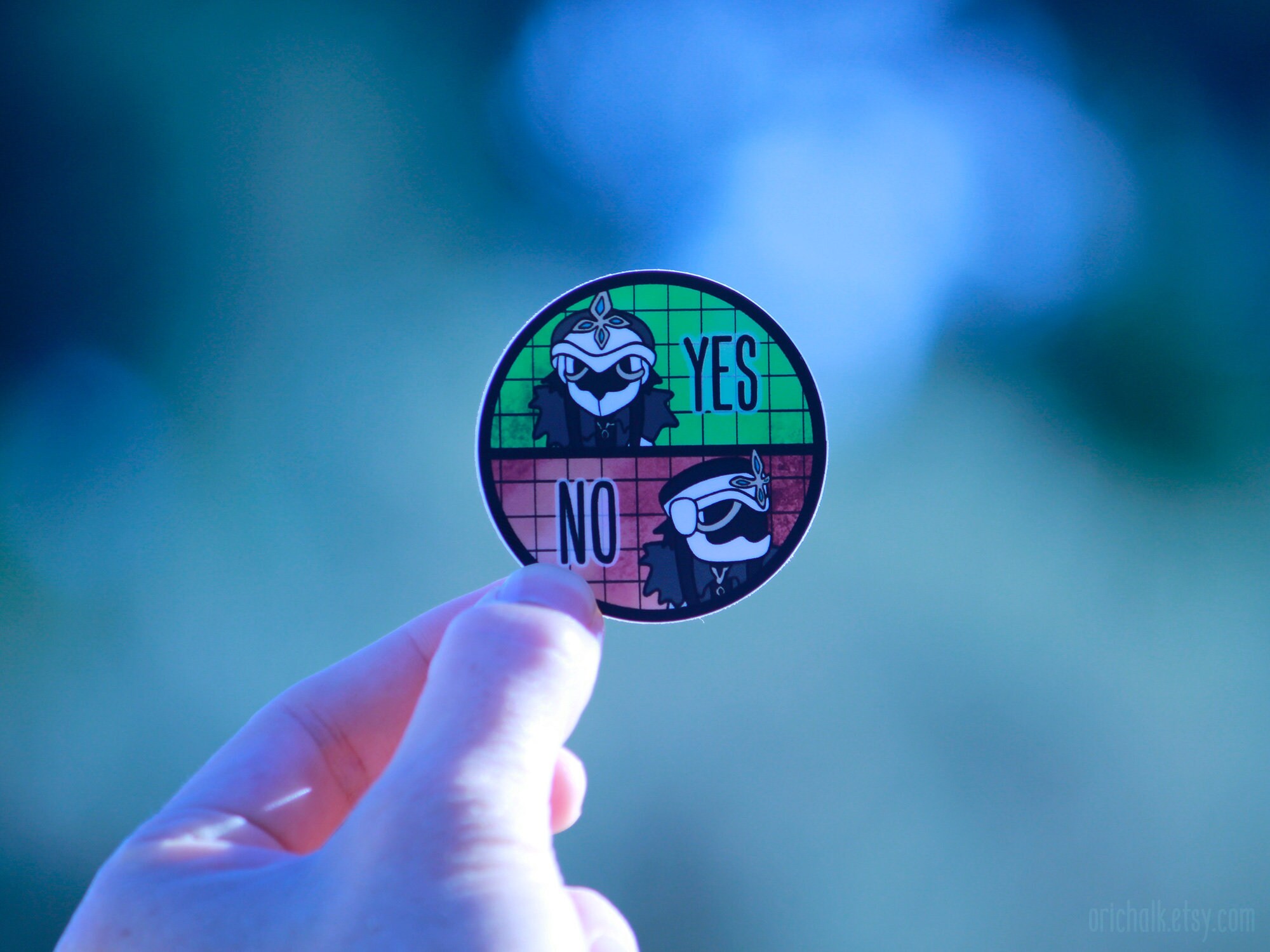 Capitano yes No Sticker Genshin Impact Fatui Harbinger Waterproof Vinyl ...