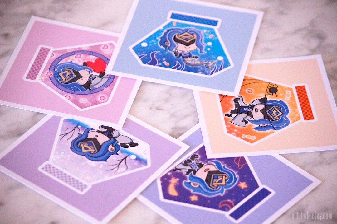 Chibittore Mini Print of Your Choice | Dottore Chibi Art - 9,5x9,5cm (3 ...