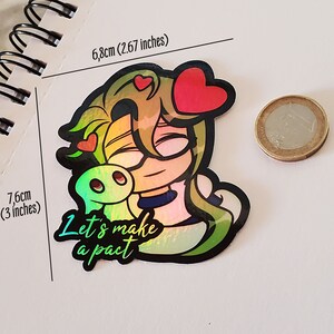 Vinyl Holographic Sticker of Baizhu and Changsheng, Waterproof Gloss ...