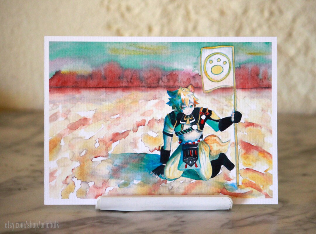Mini Print of Gorou From Genshin Impact - Etsy UK