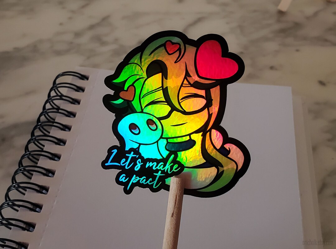 Vinyl Holographic Sticker of Baizhu and Changsheng, Waterproof Gloss ...