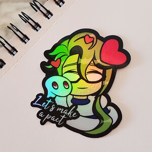 Vinyl Holographic Sticker of Baizhu and Changsheng, Waterproof Gloss ...