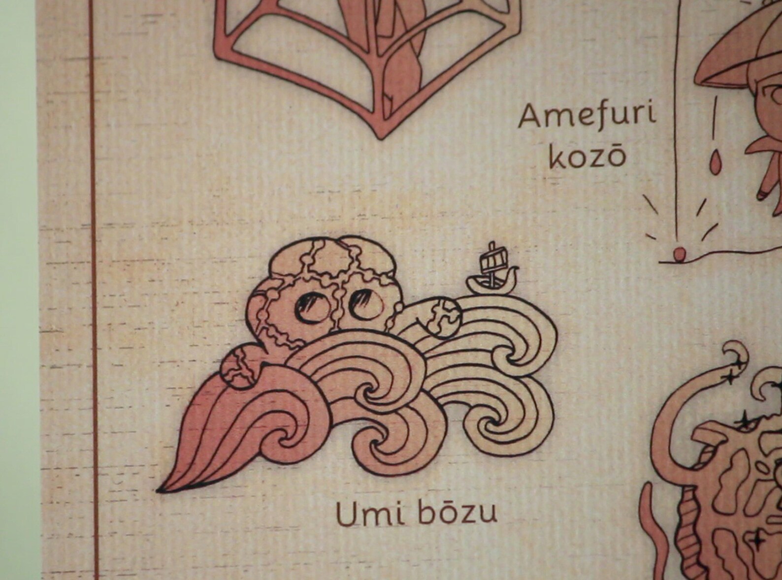 Yokai Poster A5, 3 Designs Available - Vintage Japan Print, Japanese ...