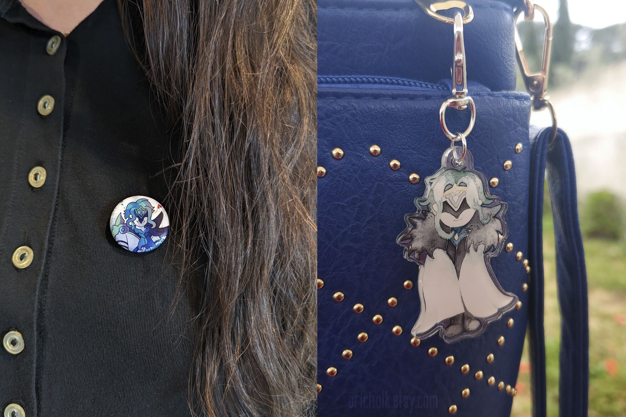 Genshin Impact Dottore Goodies Bundle: Round Acrylic Keychain, Button ...