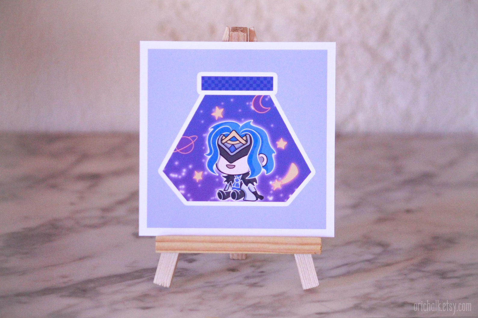 Chibittore Mini Print of Your Choice | Dottore Chibi Art - 9,5x9,5cm (3 ...