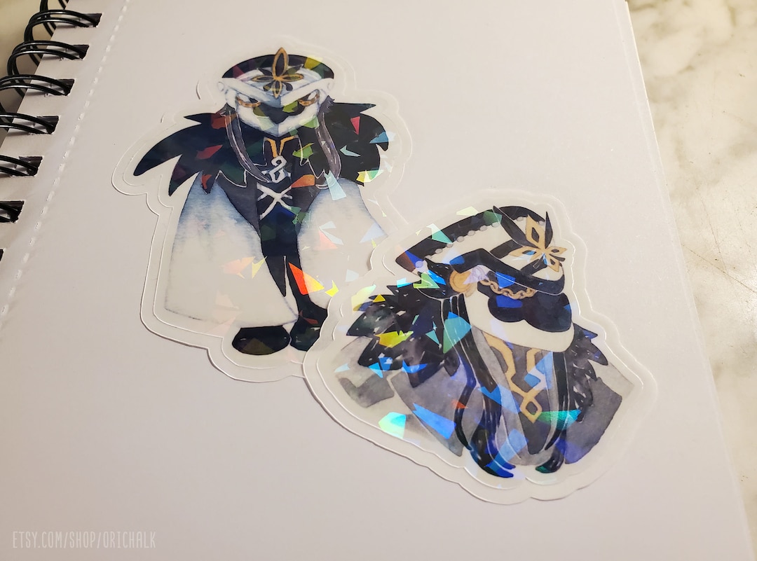 Capitano Stickers (set of 2) - Genshin Impact Fatui Harbinger - Etsy