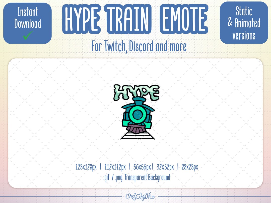 Hype Train Emote for Twitch - Etsy