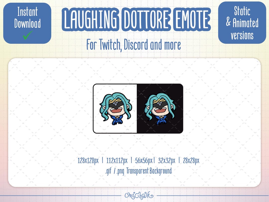 Laughing Dottore Emote for Twitch, Discord - Animated Genshin Fatui ...