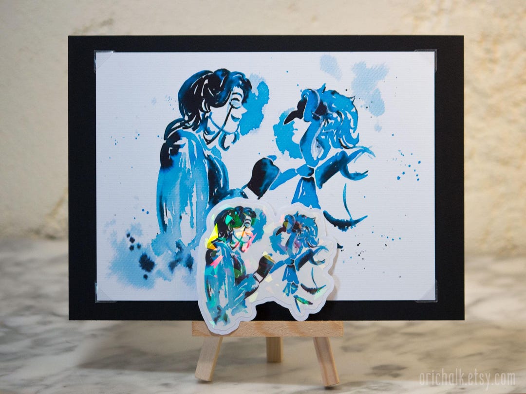 Dottolone Bundle : Art Print and Holographic Sticker - Dottore and ...