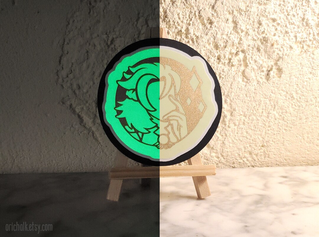 Genshin Impact Albedo Glow-in-the-dark Removable Wall Sticker - Etsy