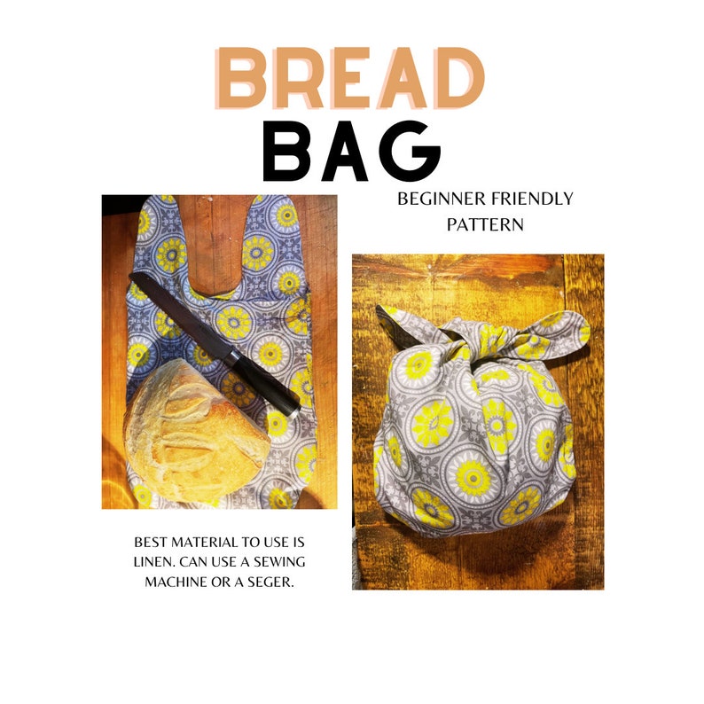 Bread Bag Sewing Pattern Sourdough Tie Bag DIGITAL PATTERN - Etsy