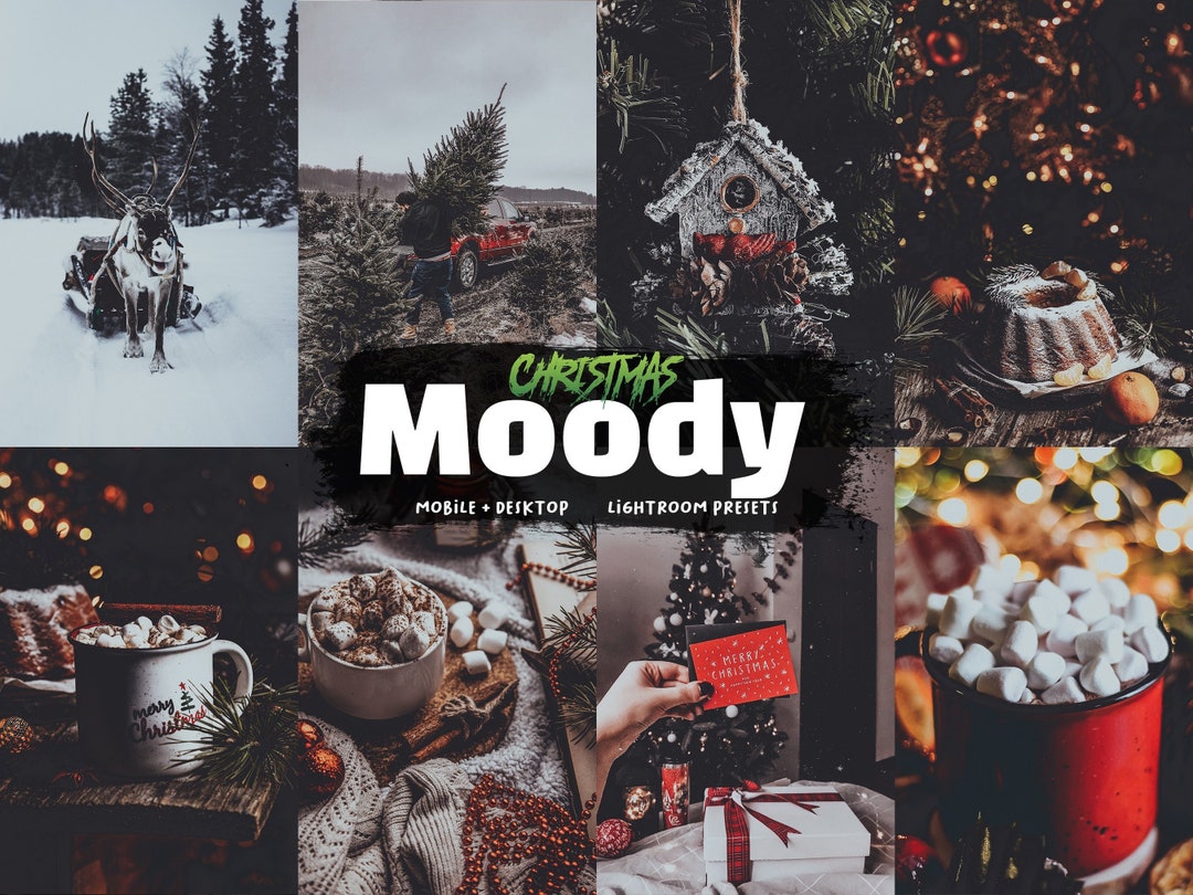 Warm Christmas Lightroom Presets | Mobile & Desktop | Cozy Xmas Filters ...