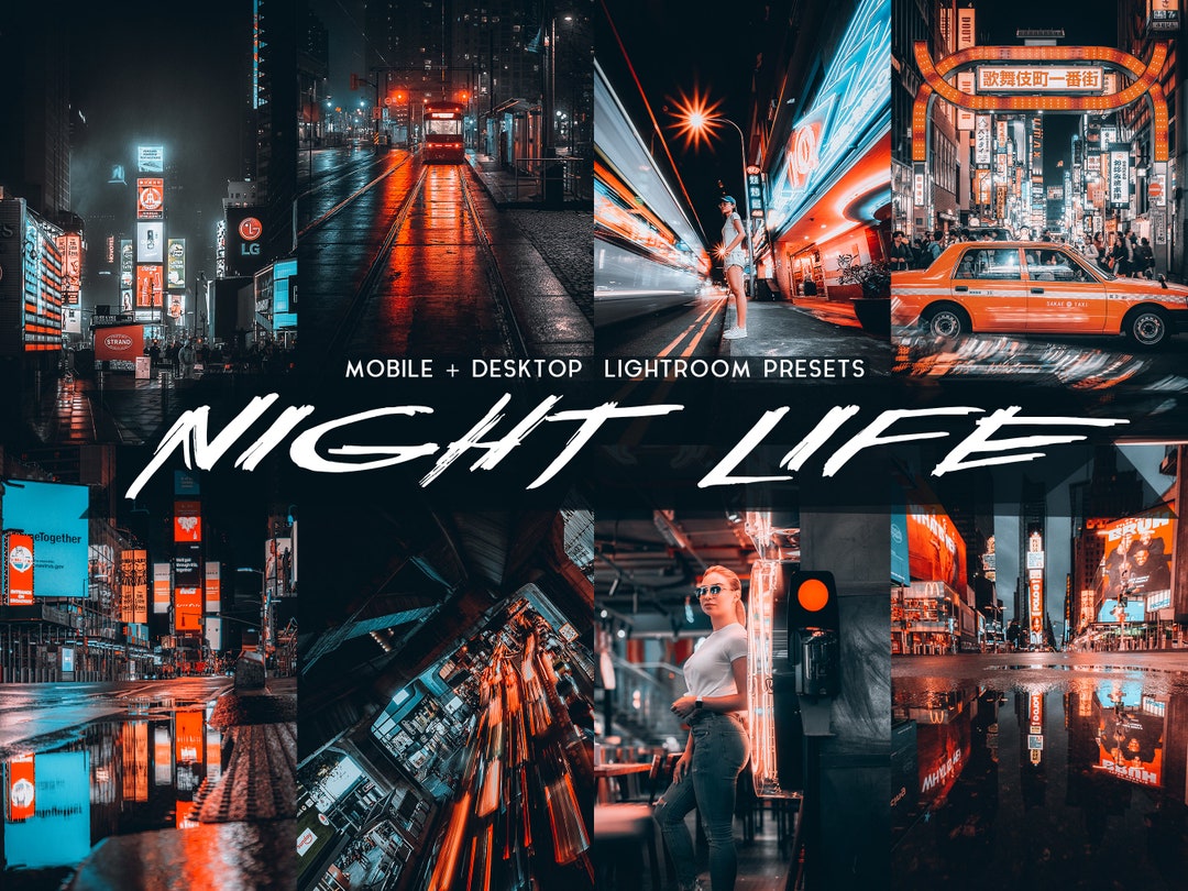 Nightlife Lightroom Presets | Urban Photography Filters (DNG + XMP) - Etsy