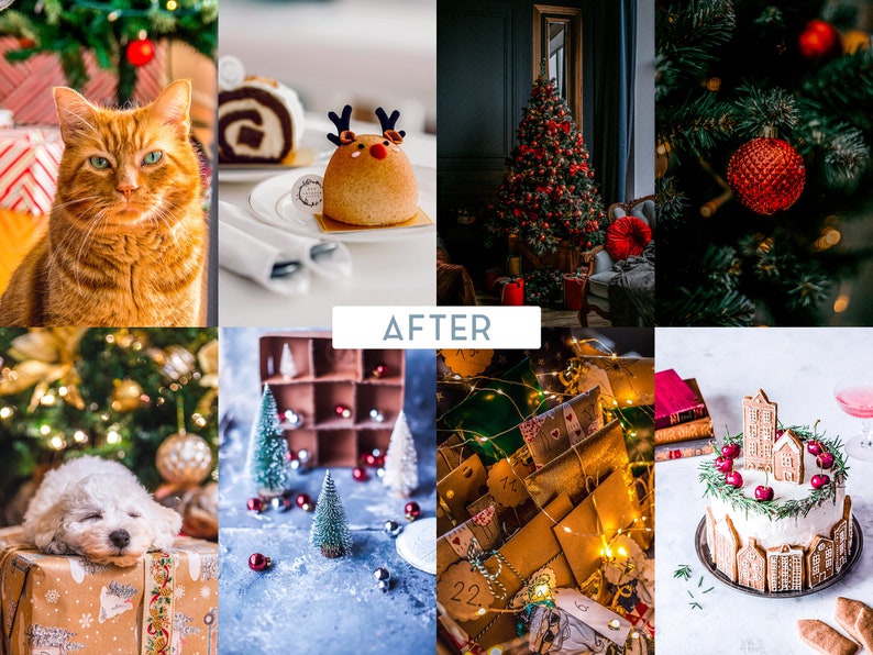 Christmas Lights Lightroom Presets Mobile & Desktop Xmas Filters ...