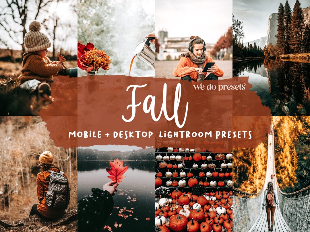 10 Fall Lightroom Presets | Mobile & Desktop | Minimal Autumn Filters ...