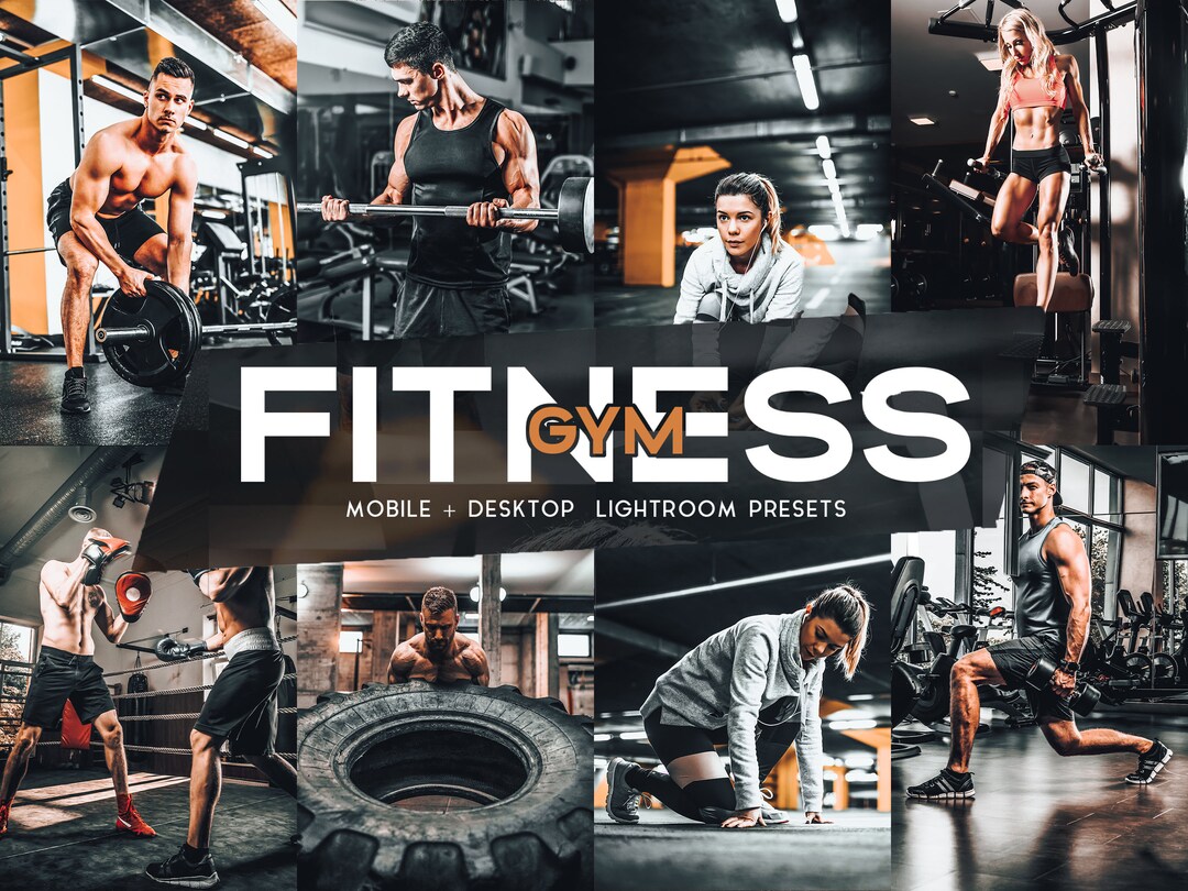 10 Fitness and Gym Lightroom Presets | Mobile & Desktop | Mood Filters ...